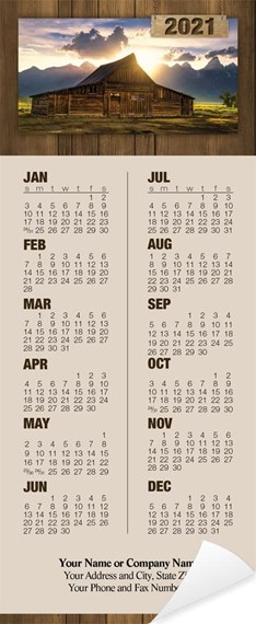 Peaceful Prairie Magnetic Calendar by 123Print